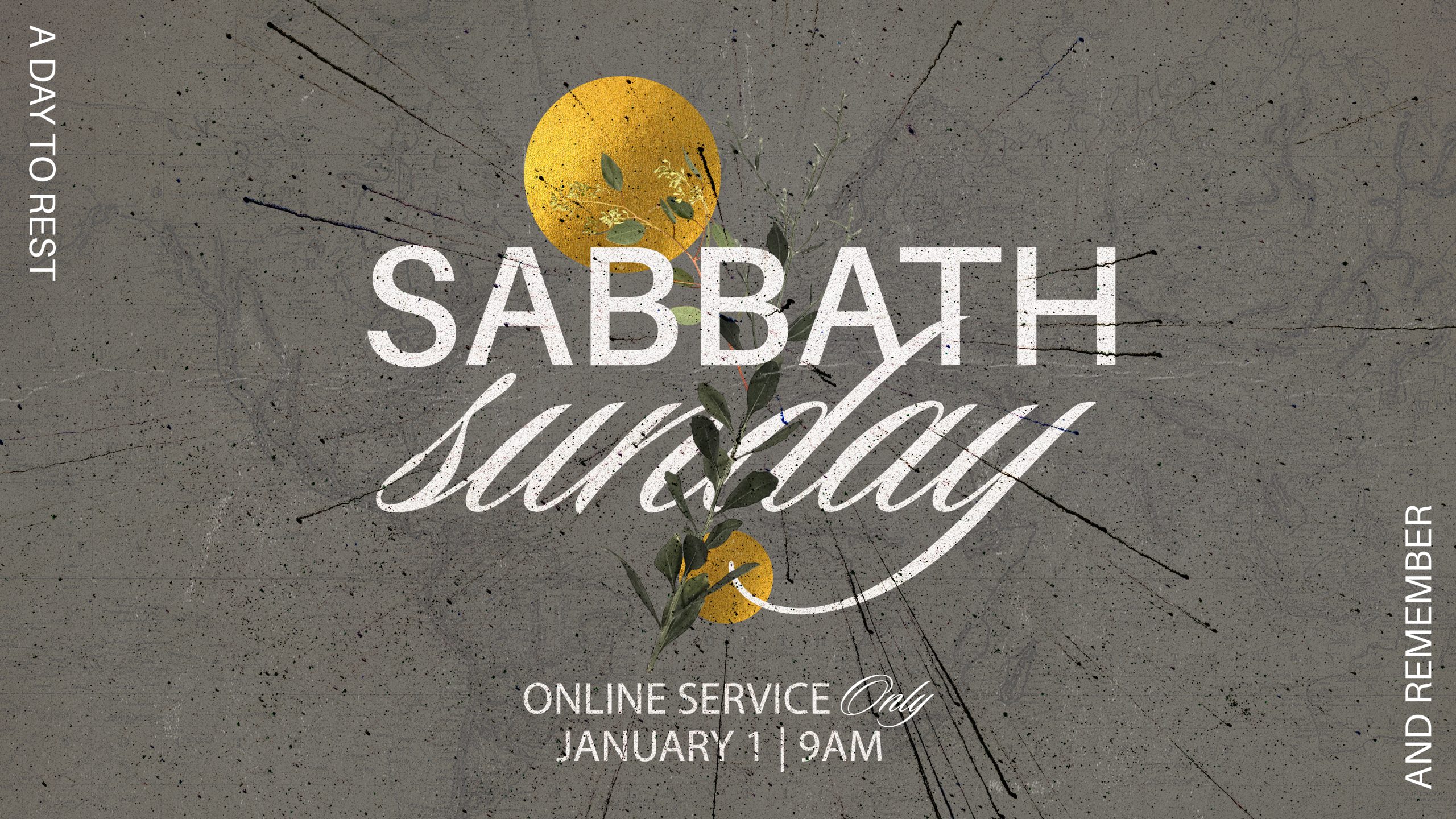 Sabbath Sunday - Our Savior's Church