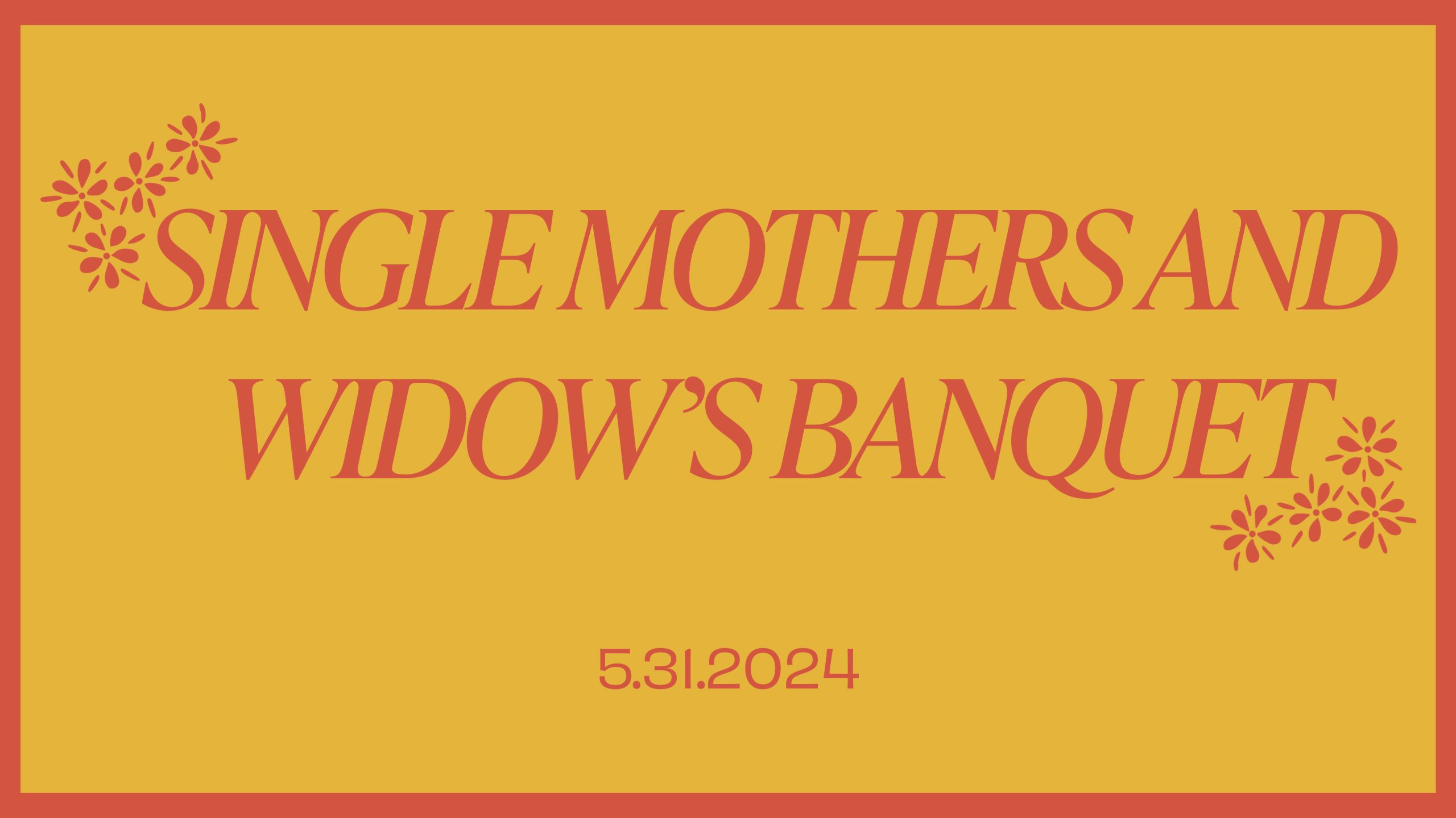 Single Mother and Widow's Banquet - Our Savior's Church