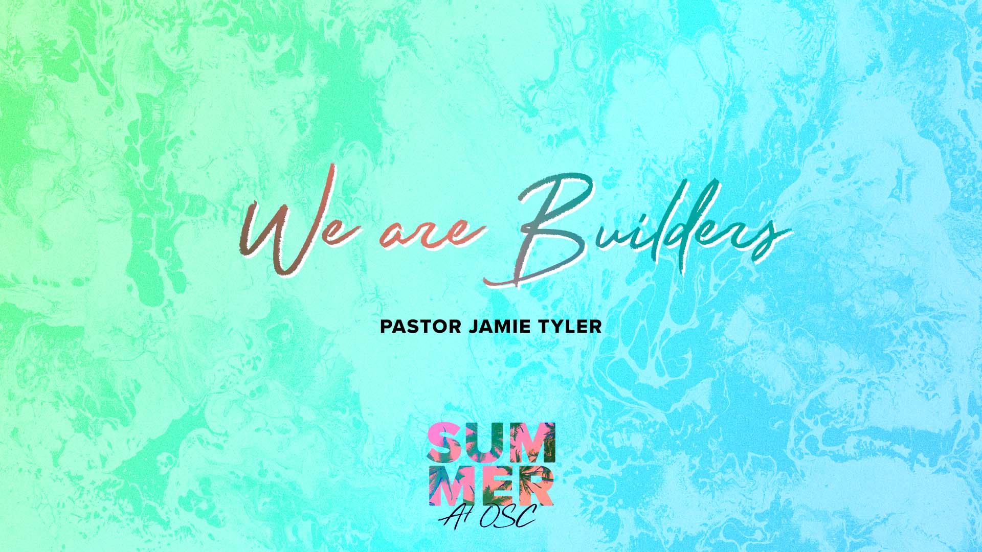 We are Builders Part 1 - Our Savior's Church